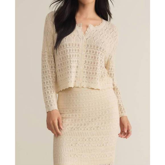 Z Supply | Sweaters | New Z Supply Cardi Crochet Top In Sea Salt | Poshmark